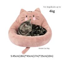 China Washable Pet Bed with PV Velvet Material 6000 sq ft Facility OEM Customization for Cats and Dogs for sale