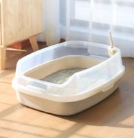 China High Sides Cat Litter Box with Scoop - Extra Large Anti-Splashing Design for Easy Cleaning and Custom OEM Service for sale
