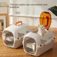 China Custom PP+Metal Pet Carrier Backpack with 4-Side Ventilation and Double Spring Lock for Cats and Dogs for sale