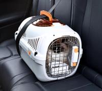 China Airline Approved Pet Carrier Box 4-Side Ventilation for Small Pets - Durable PP+Metal Construction with Custom Logo Option for sale