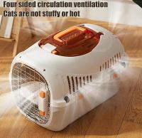 China Airline Approved Pet Carrier Box 4-Side Ventilation for Small Pets - Durable PP+Metal Construction with Custom Logo Option for sale