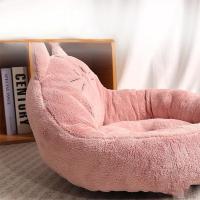 China Eco-Friendly Pet Bed Small Sofa for Cats & Dogs - PV Velvet Material with Anti-Slip Base 15-Day Delivery for sale