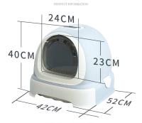 China Enclosed Cat Litter Box with Storage Compartment 6000 sq cm Area Odor-Proof Design for Easy Cleaning for sale