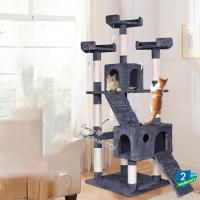 China Luxury Natural Wood Cat Tree 170cm Tall with Sisal Rope for Large Cats - OEM/ODM Available for sale