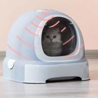 China Enclosed Cat Litter Box with Storage Compartment 6000 sq cm Area Odor-Proof Design for Easy Cleaning for sale