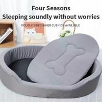 China XXL Dog Bed for Large Dogs - Fluffy Plush Mat with Non-Slip Base 6000 sq cm Facility Certified for sale