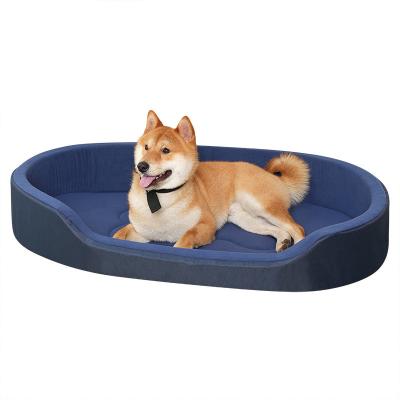 China Large Waterproof Dog Bed 80x60cm Oxford Cloth Anti-Urine Pet Sofa with Removable Washable Inner Pad for sale