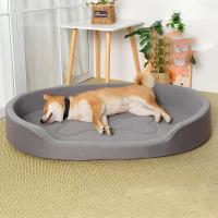 China Large Waterproof Dog Bed 80x60cm Oxford Cloth Anti-Urine Pet Sofa with Removable Washable Inner Pad for sale