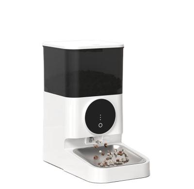 China 4L Smart Pet Food Feeder - Unplugged Automatic Gravity Dispenser with Stainless Steel Bowl for Cats & Dogs for sale