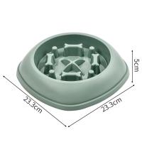 China Food Grade Plastic Slow Feeder Pet Bowl with Bone Design for Bloat Prevention and Healthy Eating for sale