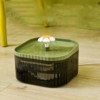 China Automatic Cat Water Fountain with Running Water System - Food Grade ABS Plastic, Customizable Colors and Embossed Designs for sale