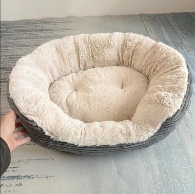 China Luxe Plush Pet Bed House for Cats Dogs Warm Thicken Sleeping Mat Pad Cushion 60x50cm Washable for sale