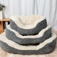 China Luxe Plush Pet Bed House for Cats Dogs Warm Thicken Sleeping Mat Pad Cushion 60x50cm Washable for sale