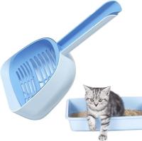 China Durable Plastic Cat Litter Scoop Multi-Functional Big Hole Shovel with ODM Designs 30cm for sale