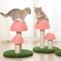 China Pink Mushroom Cat Tree with 18.9