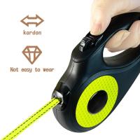 China ABS Retractable Pet Leash 5M 3M Quick Release with 406lb Tensile Strength for Dogs up to 50kg for sale