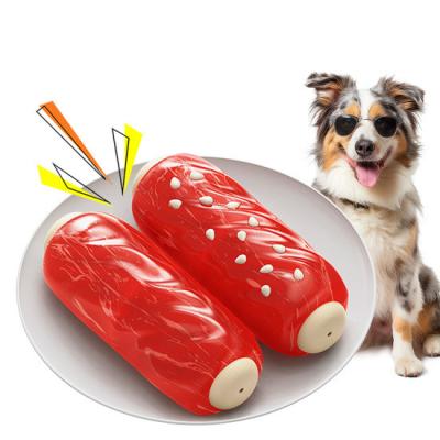 China Durable Dog Chew Toys for Aggressive Chewers - TPR Material with Squeaky Interactive Features and 6000 sqm Manufacturing Facility for sale