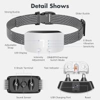 China Rechargeable Bark Control Collar with 7 Sensitivity Levels, 300mAH Battery and IP67 Waterproof Rating for Dog Training for sale