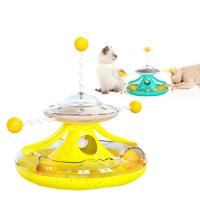 China Happy Turntable Cat Toy with 9.8-inch Base and Food Dispensing System for Cats and Small Dogs for sale