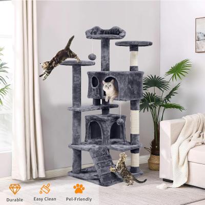 China Sustainable Cat Tree Tower Condo Furniture with Sisal Scratch Post for Kittens Indoor Play 80cm for sale