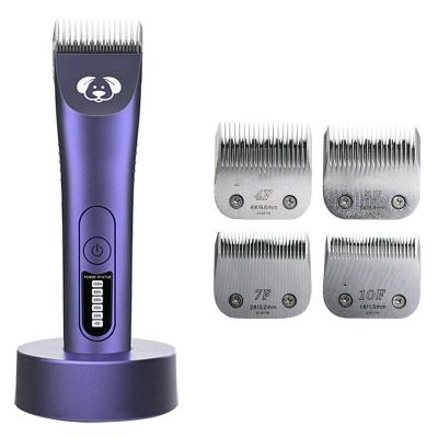 China Wireless Pet Hair Clipper with 2600mAh Battery and 8000 RPM Motor for Large Dogs Professional Grooming for sale