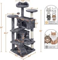 China Sustainable Cat Tree Tower Condo Furniture with Sisal Scratch Post for Kittens Indoor Play 80cm for sale