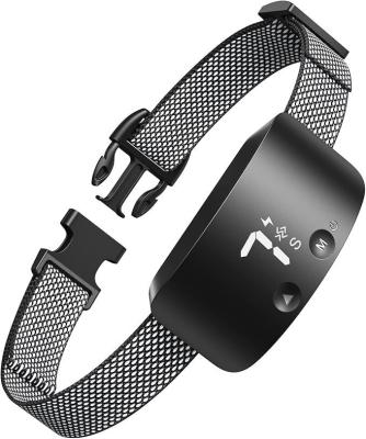China Rechargeable Anti-Barking Dog Training Collar with 7 Sensitivity Levels and IP67 Waterproof Rating for sale