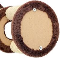 China ODM Beige Cat Climbing Tree with Sisal Column Plush Hammock Chipboard 60cm Height for sale