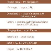 China Heavy Duty Dog Hair Clippers 2600mAh 8H Runtime LED Display Pet Grooming Shaver for sale