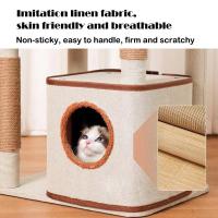 China Customizable Easy Assembly Cat Tree with Sisal Scratcher and Activity Dens for sale