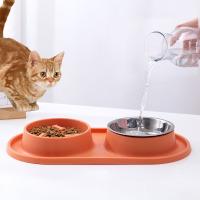 China Stainless Steel Slow Feeder Dog Bowl with Spill-Proof Silicone Base for Dry Wet and Raw Food - 3-5x Extended Feeding Time for sale