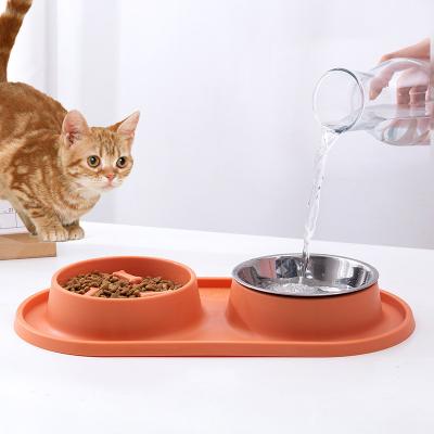 China Stainless Steel Slow Feeder Dog Bowl with Spill-Proof Silicone Base for Dry Wet and Raw Food - 3-5x Extended Feeding Time for sale