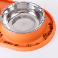 China 500ml Automatic Pet Feeder with Slow Feeding Design and Spill-Proof Silicone Base for Healthy Pet Digestion for sale