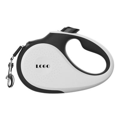 China Strong Nylon Tape 16 ft Retractable Dog Leash with Solid Pattern and Anti-Slip Handle for sale