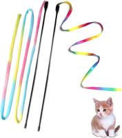 China Rainbow Rope Cat Teaser Stick - 60cm Interactive Toy for Cats & Kittens Exercise with Custom Color Options for sale