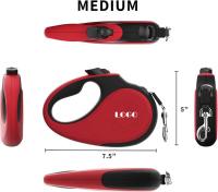 China Custom Heavy Duty Reflective Retractable Dog Leash 360 Tangle Free Nylon 16ft for Medium Large Breeds for sale
