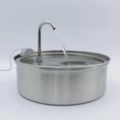 China Stainless Steel Pet Water Fountain 3L 4L 8L Automatic Dog Cat Drinking Bowl with Multi-Filtration System for sale