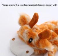 China Double Layer Reinforced Fabric Dog Toy with Dual Squeakers - No Stuffing Plush Chew Toy for Medium to Large Breeds for sale