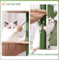 China Sustainable Cactus Cat Tree 30inch Tall Multi-Level Cat Tower with Cat Condo for sale