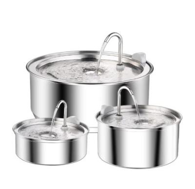 China Stainless Steel Pet Water Fountain 3L 4L 8L Ultra Quiet Pump for Cats Dogs for sale