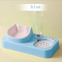 China Colorful Anti Tipped Dog Cat Feeder Food Bowl Automatic Pet Food Water Dispenser 500ml for sale