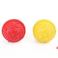 China TPR Rubber Ball Puzzle Dog Toy with Treat Dispenser - Spiky Dental Cleaning Design for Training and Mental Stimulation for sale