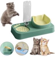China Anti-Knock Automatic Drinking Water Dog Bowl 500ml Pet Feeder with Wet-Mouth Protection for sale