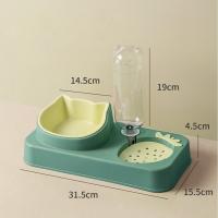 China Anti-Knock Automatic Drinking Water Dog Bowl 500ml Pet Feeder with Wet-Mouth Protection for sale