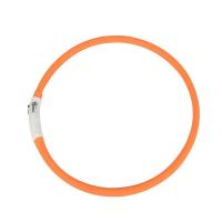 China USB Rechargeable LED Glow Dog Collar 70cm Waterproof 3 Flashing Modes Custom Logo for sale