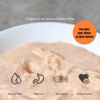 China Premium Cat Wet Food with 40% Fresh Meat Content - Salmon, Chicken & Tuna Varieties in 24-Month Shelf Life Packaging for sale