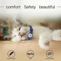 China Adjustable AirTag Cat Collar with Reflective Nylon and Safety Breakaway Buckle - Customizable QR Code Pet Tracking System for sale