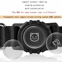 China Waterproof LED AirTag Dog Collar with Night Lights - 2.5cm Width, 20-60cm Length Options for Pet Safety for sale