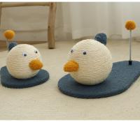 China ODM Wooden Sisal Cat Furniture with Interactive Ball - 6000 sqm Manufacturing Facility, SGS Certified Eco-Friendly Pet Scratcher for sale
