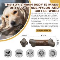 China Indestructible Nylon TPR Dog Chew Toy Interactive Tooth Cleaning Bone Squeak Toy for Aggressive Chewers for sale